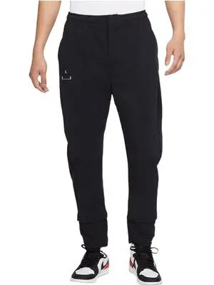JORDAN Logo Alphabet Solid Color Drawstring Straight Casual Pants/trousers Autumn Black - Default Colorway