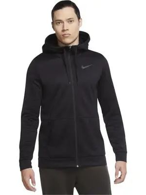 Nike Therma Full-zip Hooded Jacket - Black