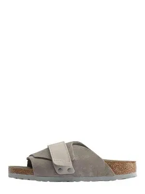BIRKENSTOCK Kyoto Nubuck/suede Leather Narrow Fit Sandal - Grey