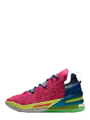 Nike Lebron 18 Ep "los Angeles Night" Basketball Sneakers - Pink/yellow/blue
