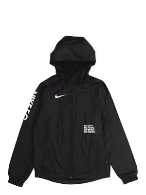 Nike Football Fc Zipper Hooded Windproof Sports Jacket - Black