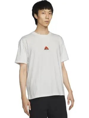 Nike As Nrg Ss Solid Color Chest Pattern Printing Round Neck Short Sleeve White - Multi-color