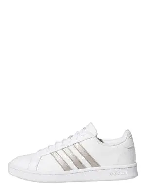 Adidas Grand Court Platinum Metallic Sneakers - White