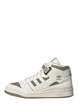 Adidas Forum Mid Sneakers - Cream/green