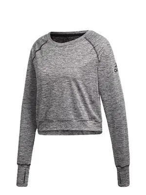 Adidas Stella Mccartney Open Back Long Sleeve Top - Grey