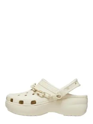 CROCS Crocs Classic Platform Chain Clogs Bone