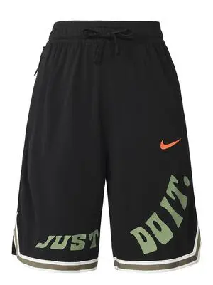Nike Basketball Shorts With Alphabet Printing And Drawstring Waistband - Default Colorway