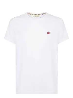 Burberry Logo Pattern Short Sleeve - White