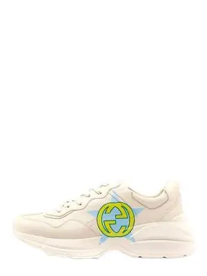 Gucci Rhyton Interlocking G Star Sneakers - Beige/white/multi-color