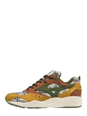 Mizuno Contender "24karats X Mita Sneakers" Athletic Sneakers - Olive/brown/white