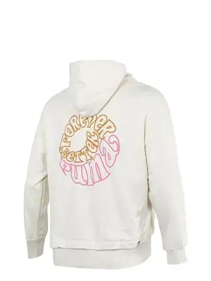 PUMA Graphic Logo Hoodie - Milky White