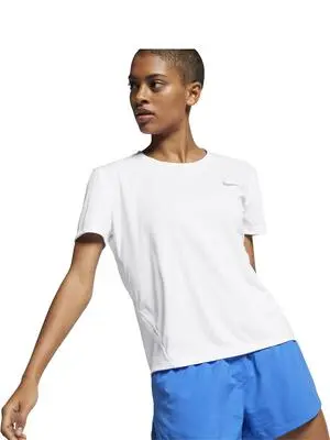 Nike Dri-fit Sports Training Short Sleeve T-shirt - White