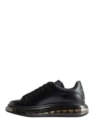 Alexander McQueen Oversized Sneaker With Shiny Sole - Black