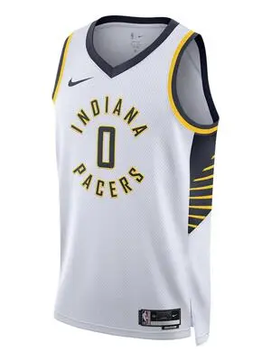 Nike Nba Indiana Pacers Tyrese Haliburton Dri-fit Swingman Jersey - White