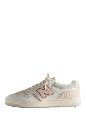 NEW BALANCE X Kith 480 "madison Square Garden" Low Top Sneakers - White/orange