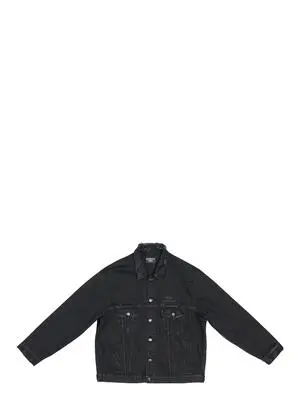 Balenciaga 3b Sports Icon Denim Jacket - Black