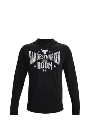Under Armour Project Rock Terry Hoodie - Black/grey