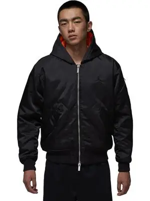 JORDAN Air Renegade Flight Therma-fit Hooded Jacket - Black/starfish