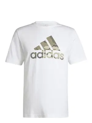 Adidas Camo Badge Of Sport Graphic T-shirt Asia Sizing - White