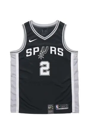Nike San Antonio Spurs Icon Edition Swingman Jersey Kawhi Leonard 2 - Black/silver
