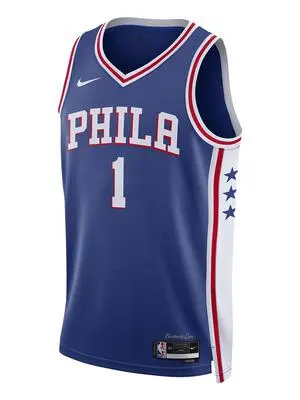 Nike Nba Philadelphia 76ers 22-23 Icon Edition Swingman Jersey James Harden 1 - Blue