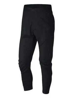 Nike Solid Color Training Sports Pants/trousers/joggers Black - Default Color