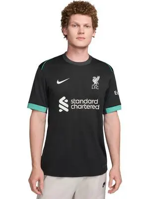 Nike Dri-fit Liverpool Fc 2024/25 Stadium Away Jersey - Black/anthracite/washed Teal