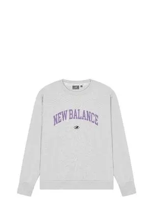 NEW BALANCE Pullover With Logo Graphic - Grey