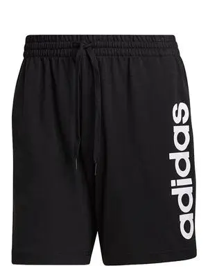 Adidas Sports Shorts With Logo Printing - Black