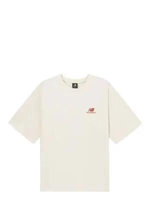 NEW BALANCE Cartoon Logo T-shirt Asia Sizing 'white - White/red
