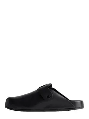 Balenciaga Matte Calfskin Mules - Black