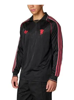 Adidas Manchester United Long Sleeve Shirt - Black