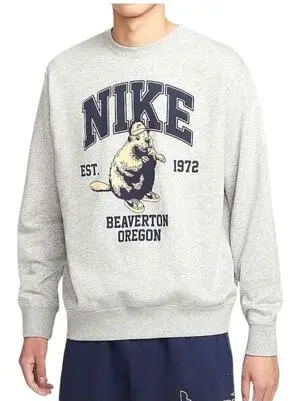 Nike Club Sweatshirt - Grey/navy