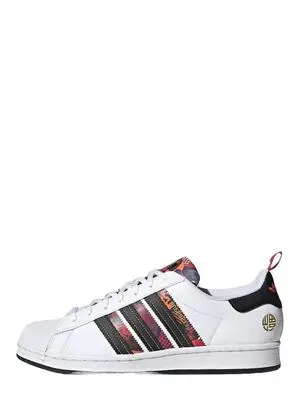 Adidas Superstar "year Of The Ox" Sneakers - Cloud White/core Black/scarlet