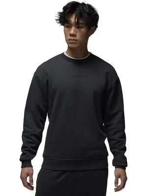 JORDAN Wordmark Knitted Crew Neck Sweatshirt - Black