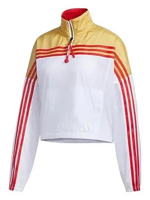 Adidas Anorak Jacket - Whiteyellowmulti-color