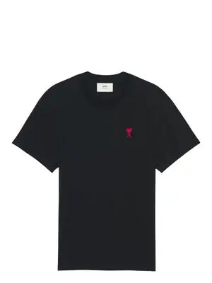 AMI Paris Small Heart Logo T-shirt - Black