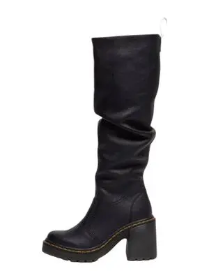 Dr. Martens Kasey Virginia Tall Heeled Boots - Black