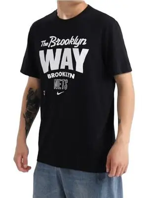 Nike Brooklyn Nets Graphic T-shirt - Black