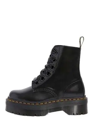 Dr. Martens Molly Lace Up Platform Boots - Black