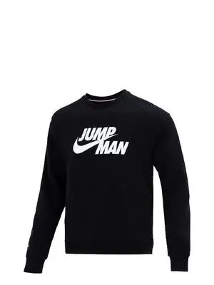 JORDAN Jordan Jumpman Logo Fleece Pullover Black