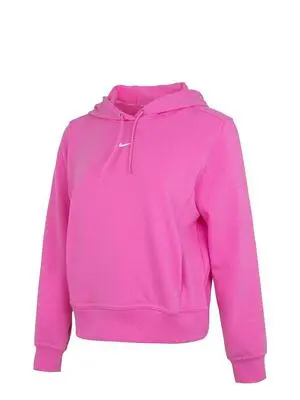 Nike Dri-fit One French Terry Pullover Hoodie - Pink