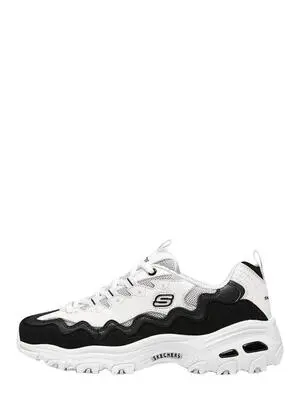 Sketchers D'lites 1.0 "white Black" Sneakers - White/black