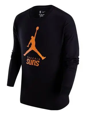 JORDAN X Nba Phoenix Suns Essential Long-sleeve T-shirt - Black/orange