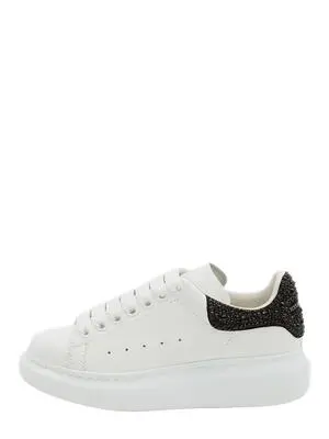 Alexander McQueen Oversized Sneaker With Crystal Embellishment - White/black