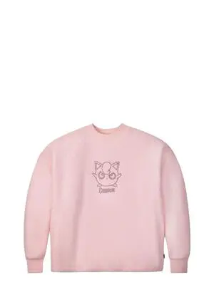 CONVERSE Converse X Pokemon Jigglypuff Sherpa Crewneck Sweatshirt Pink