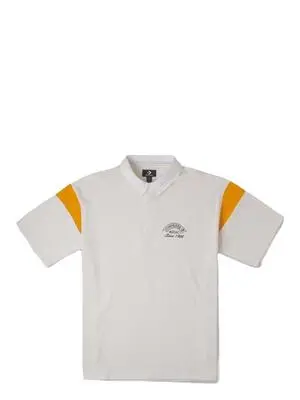 CONVERSE Retro Polo Shirt Asia Sizing 'white - White/orange