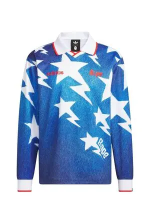 Adidas X Bape Lsl Star Jersey - Medium Blue Denim