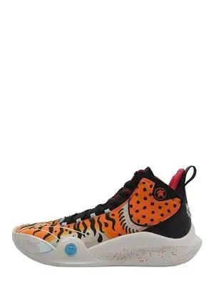 LI-NING High Top Sneakers - Black/orange