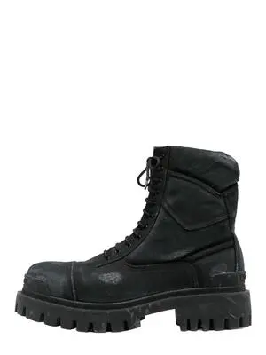 Balenciaga Combat Strike Boots - Black